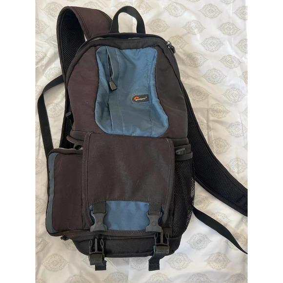 Lowepro | Bags | Lowepro Fastpack 0 Camera Backpack Arctic Blue Black | Poshmark